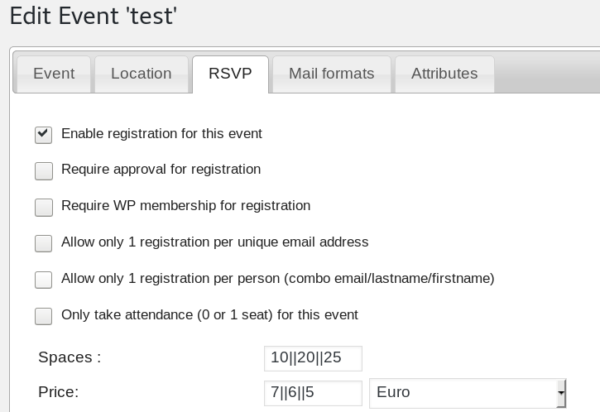 Multiseat events – E-Dynamics wordpress